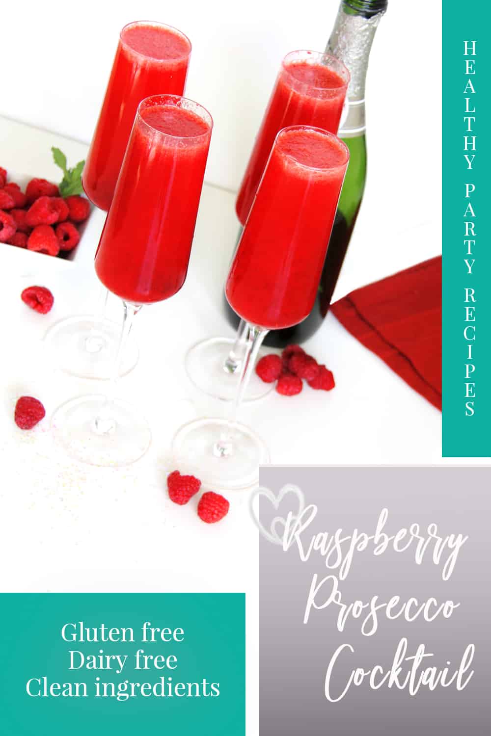 Raspberry Prosecco Cocktail - Regain Your Sparkle
